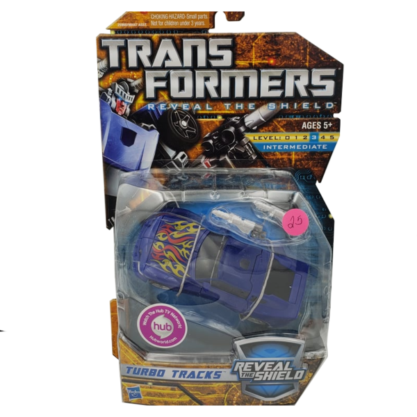 Transformer Reveal The Shield Series Deluxe Class Figure TURBO TRACKS ...