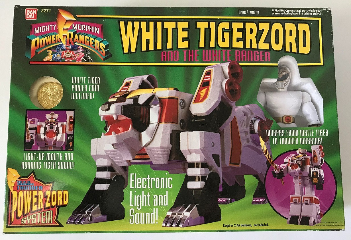 Mighty Morphin Power Rangers – White Tigerzord – Needless Toys and ...