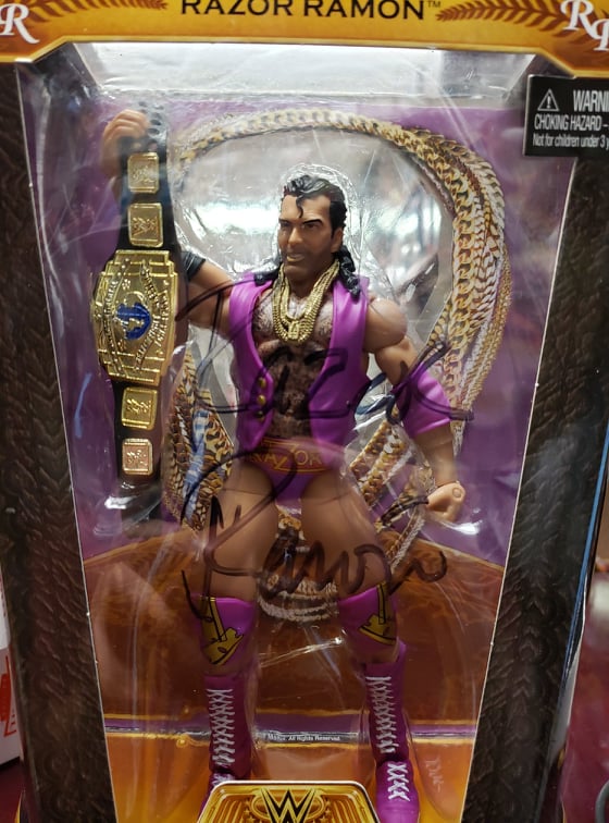 WWE Defining Moments Razor Ramon Signed – Needless Toys and Collectibles