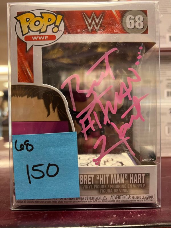 Funko POP! – Bret “Hit Man” Hart SIGNED – Needless Toys and Collectibles