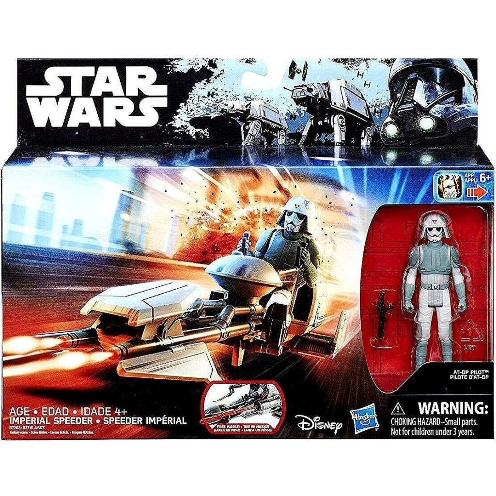 Star Wars Imperial Speeder with AT-DP Pilot 3.75 Inch – Needless Toys ...
