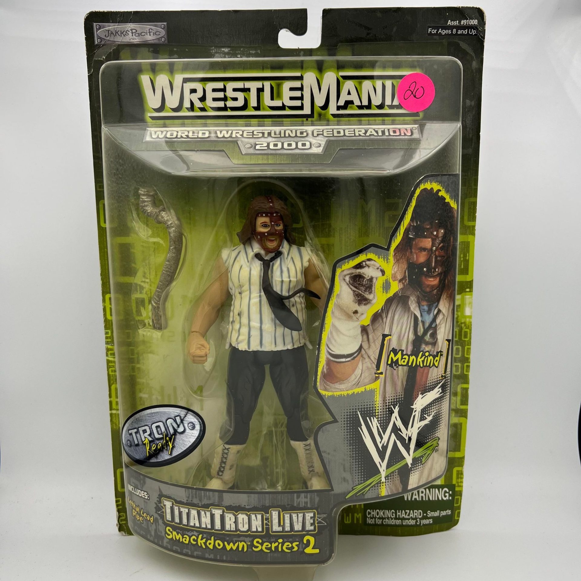 Wrestlemania WWF 2000 – Mankind – Needless Toys and Collectibles
