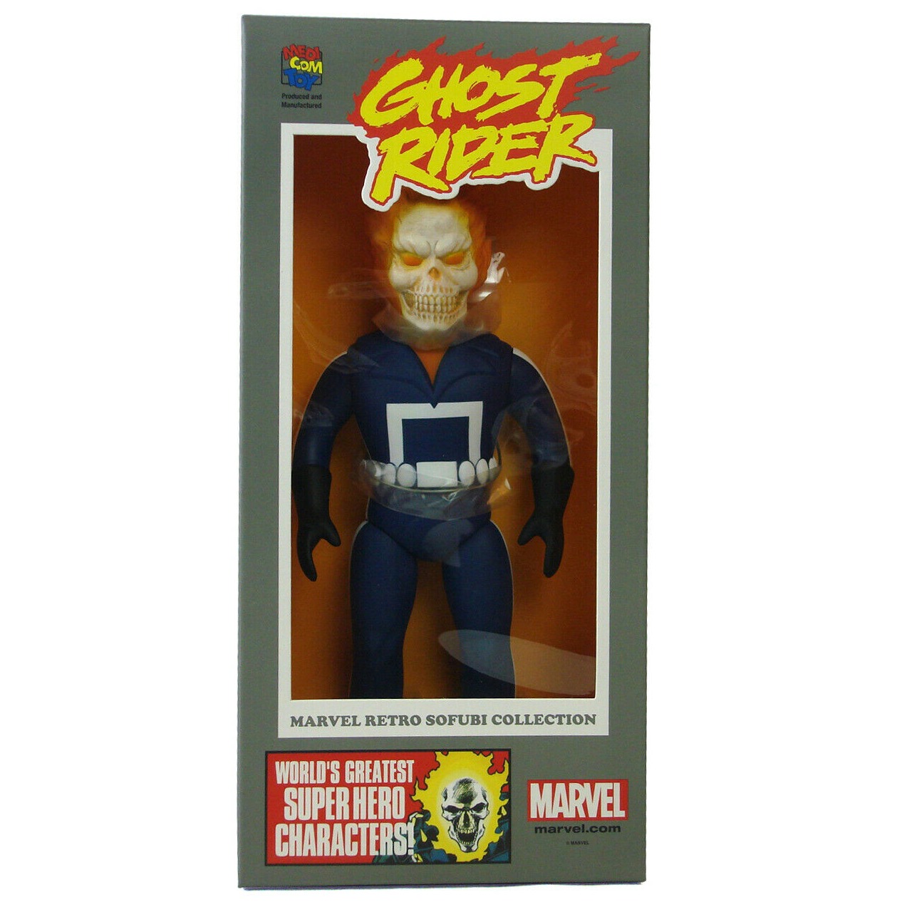 Marvel Retro Sofubi Collection – Ghost Rider 10″ Vinyl Figure ...