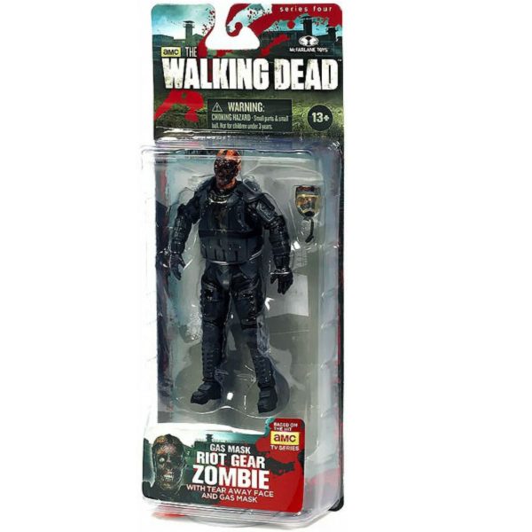 McFarlane Toys The Walking Dead AMC TV Series 4 Riot Gear Zombie with ...