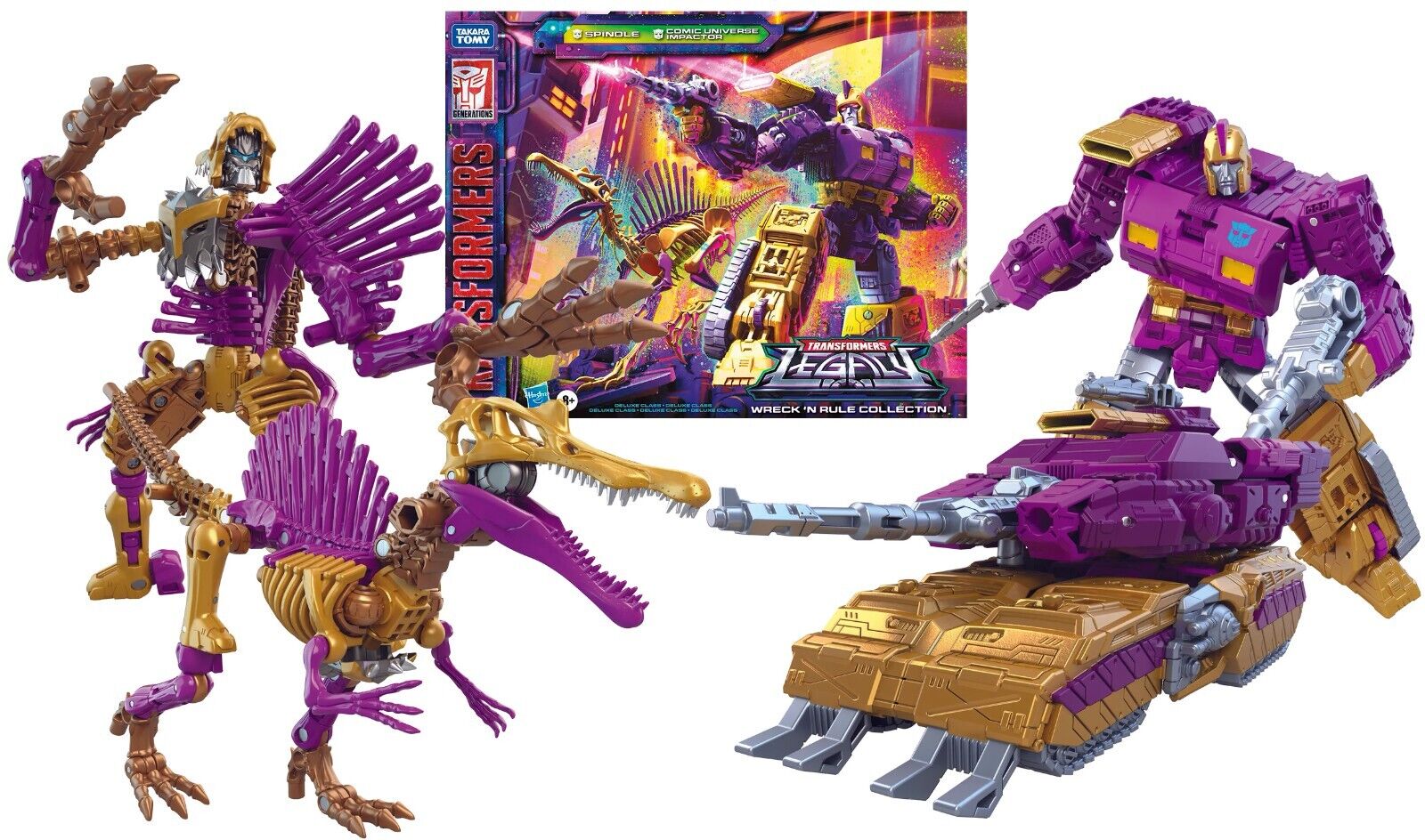 Transformers Legacy Wreck N Rule Deluxe Impactor Spindle Comic 2-Pack ...