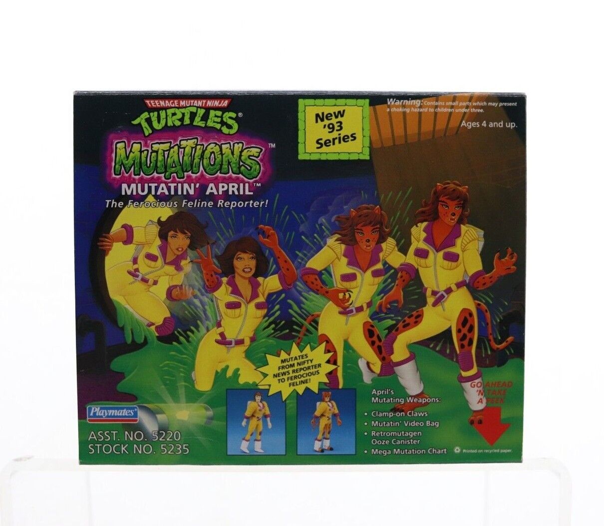 Teenage Mutant Ninja Turtles Mutations Mutatin April Figure 1993 ...