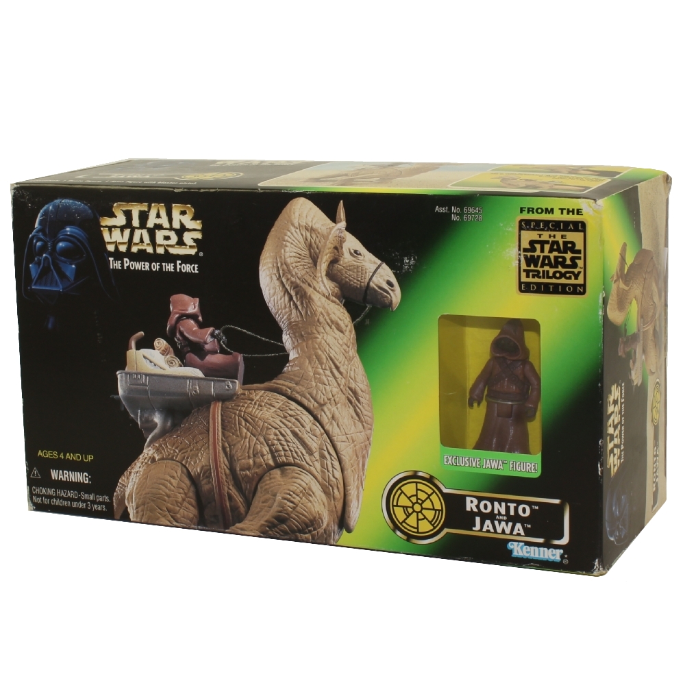 Star Wars – The Power of the Force Action Figure Set – RONTO & JAWA – Needless Toys and Collectibles