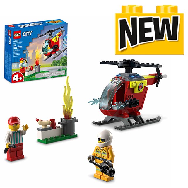 LEGO City Fire Helicopter – Needless Toys and Collectibles
