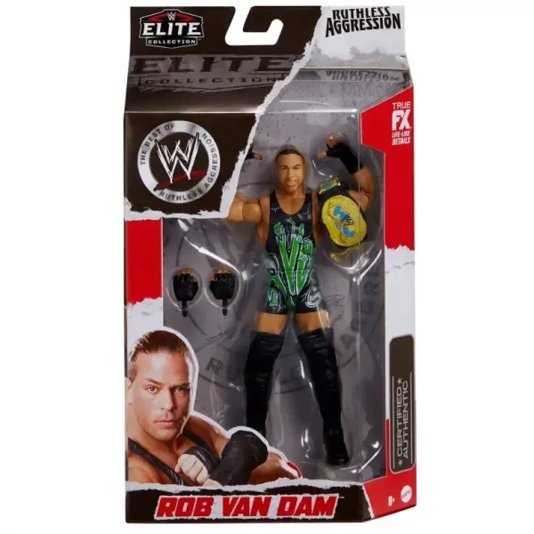 WWE Rob Van Dam Elite Action Figure RVD Ruthless Aggression Series 2 ...
